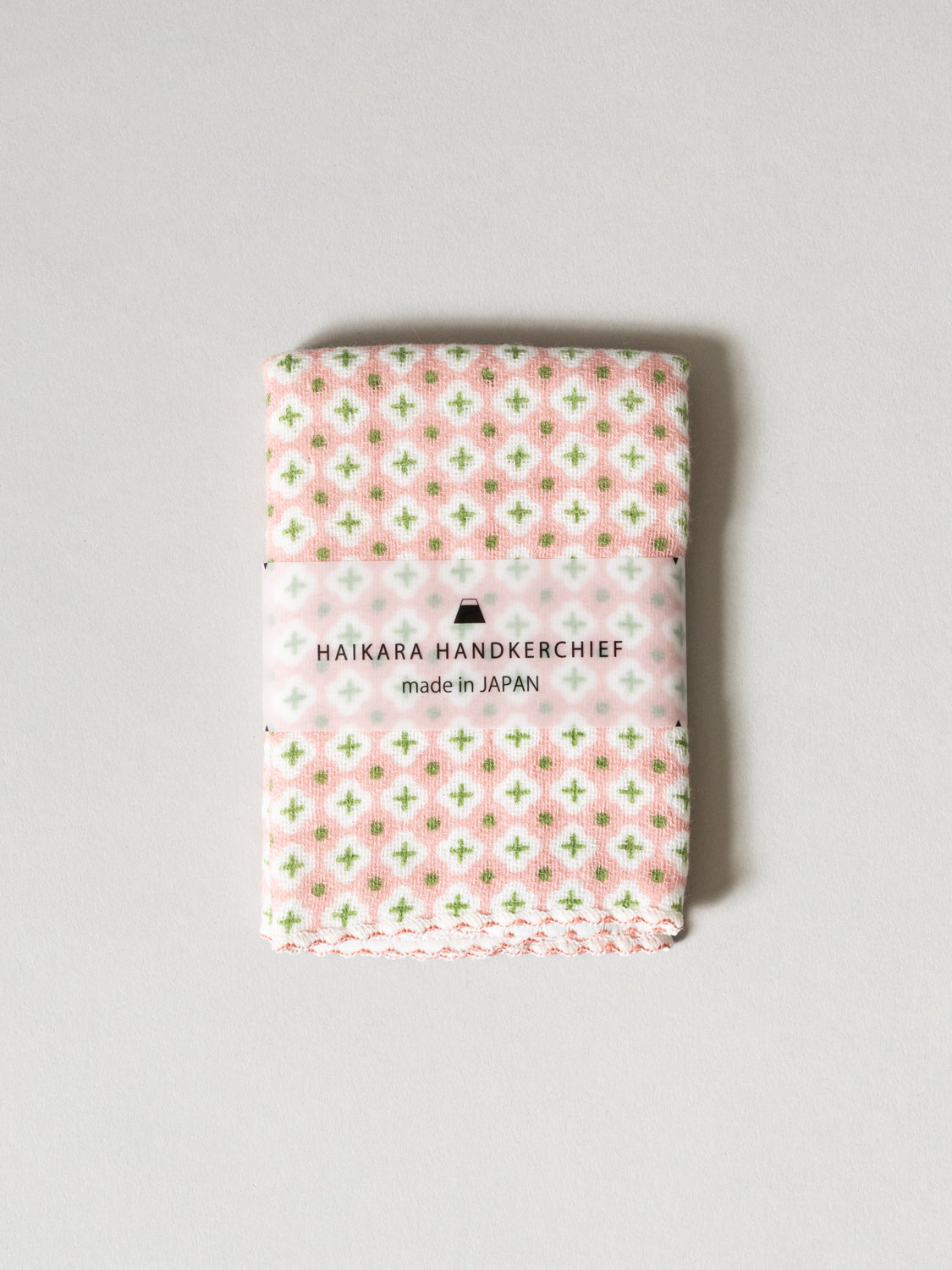 Haikara Little Handkerchief Pattern, Cross Pink & MORIHATA