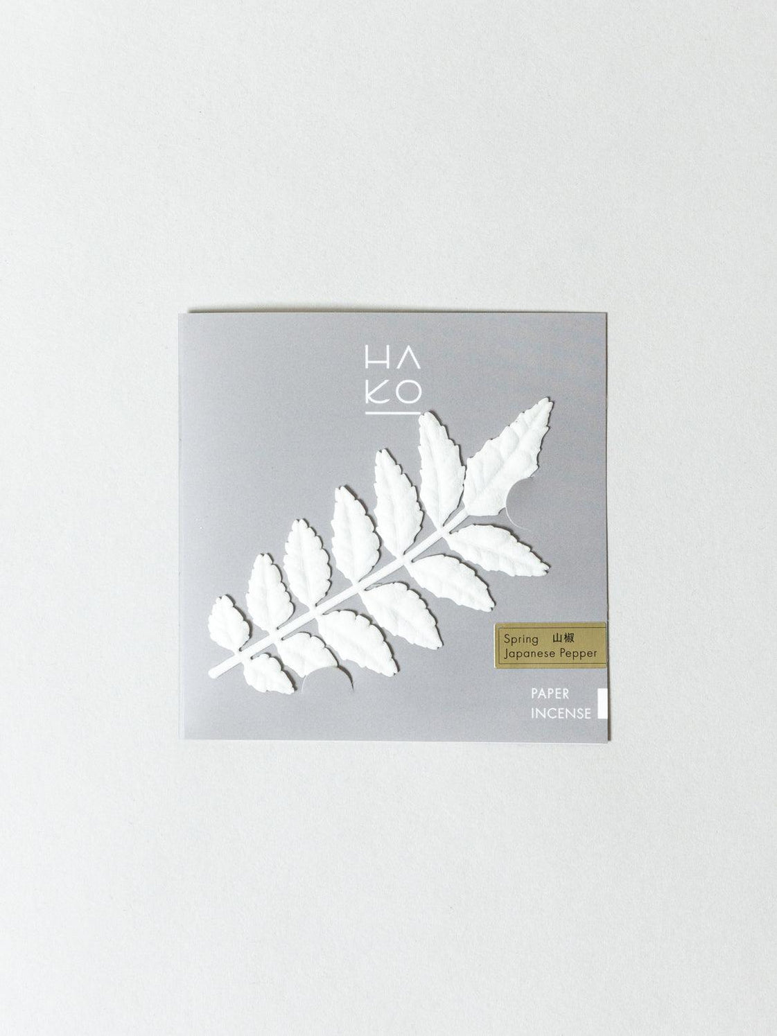 HA KO Paper Incense - Spring, Japanese Pepper & MORIHATA